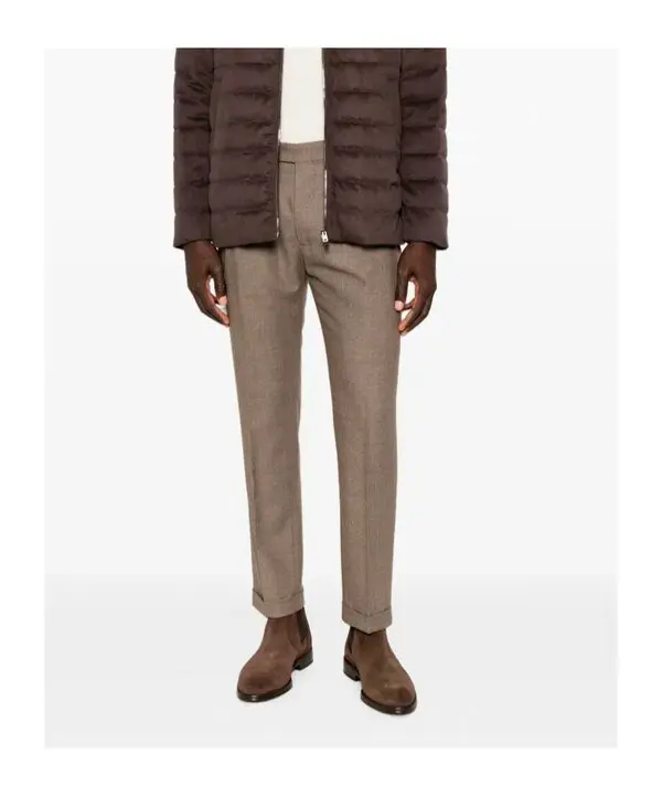 BERWICH Pleated Wool Trousers