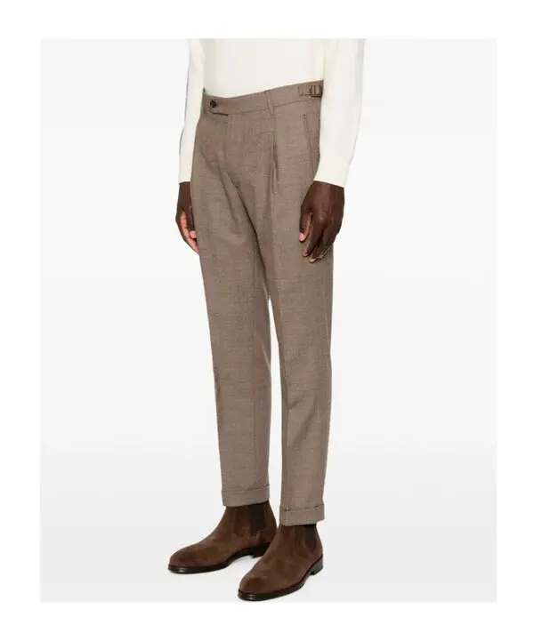 BERWICH Pleated Wool Trousers