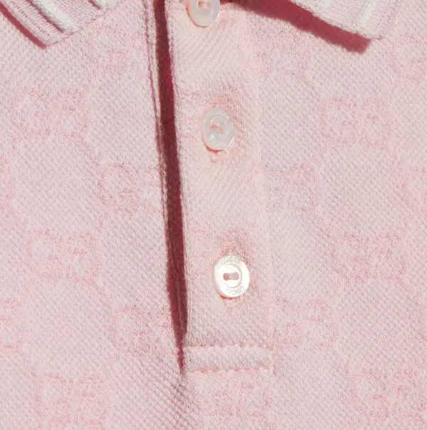 Gucci Baby Gg Cotton Polo Shirt