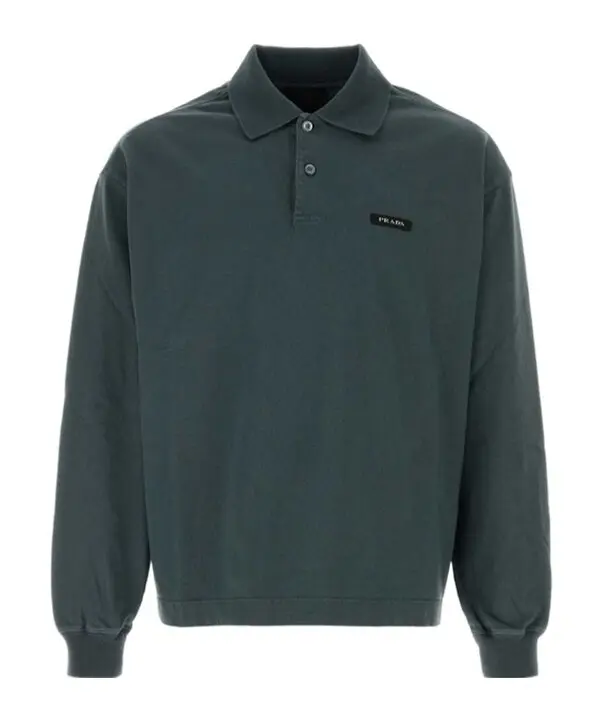 Prada Long-sleeve Polo Shirt - Green