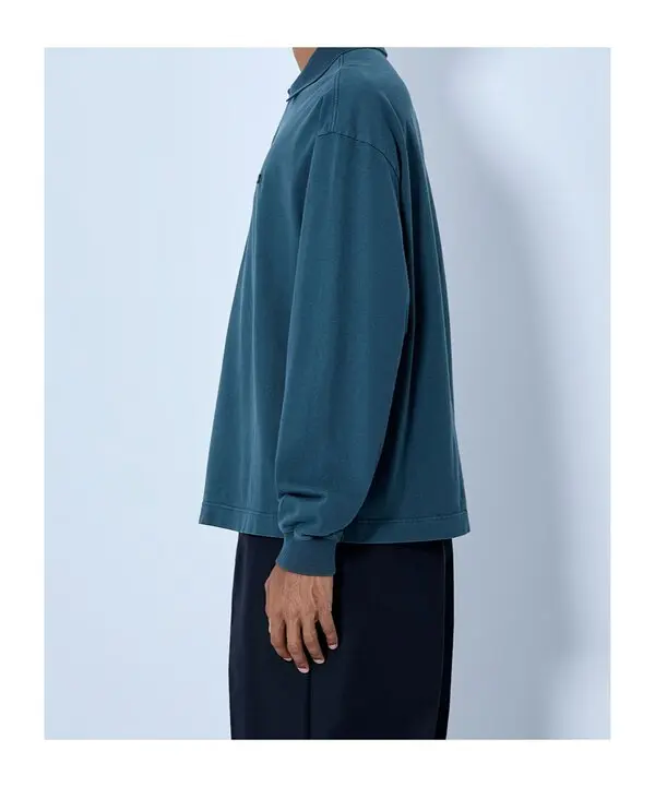Prada Long-sleeve Jersey Polo Shirt - Green