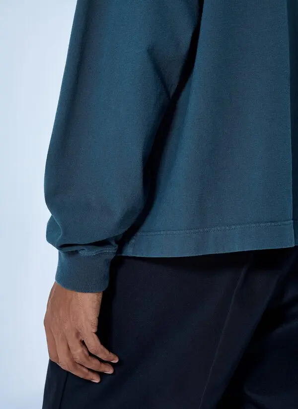 Prada Long-sleeve Jersey Polo Shirt - Green