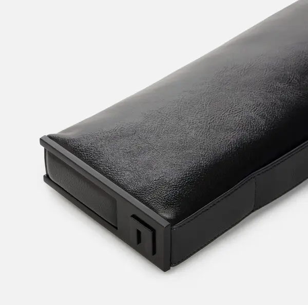 Elisabetta Franchi Patent-effect Clutch Bag