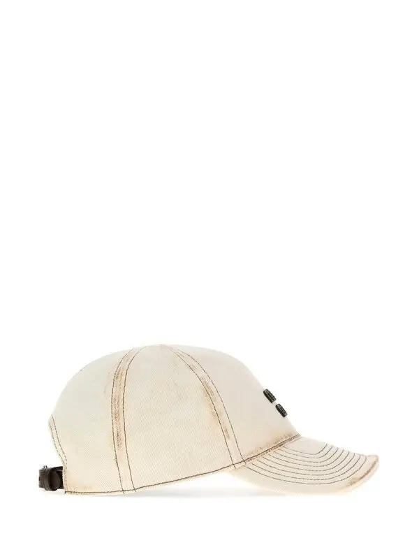 Miu Miu Logo-patch Distressed Baseball Cap