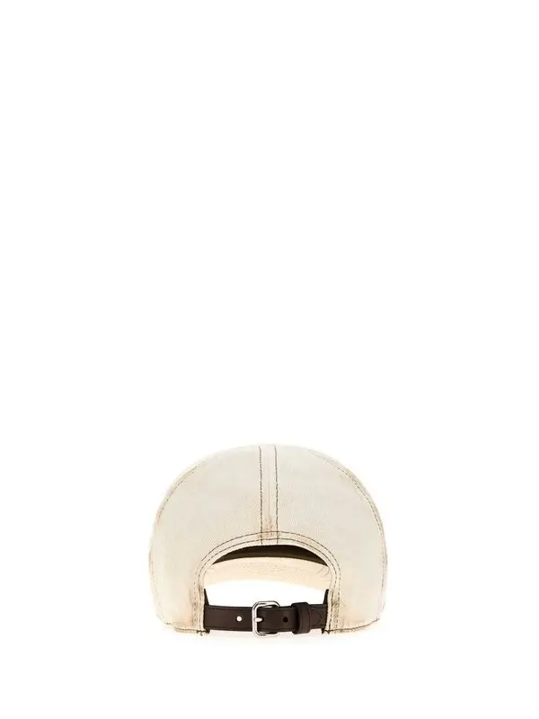 Miu Miu Logo-patch Distressed Baseball Cap