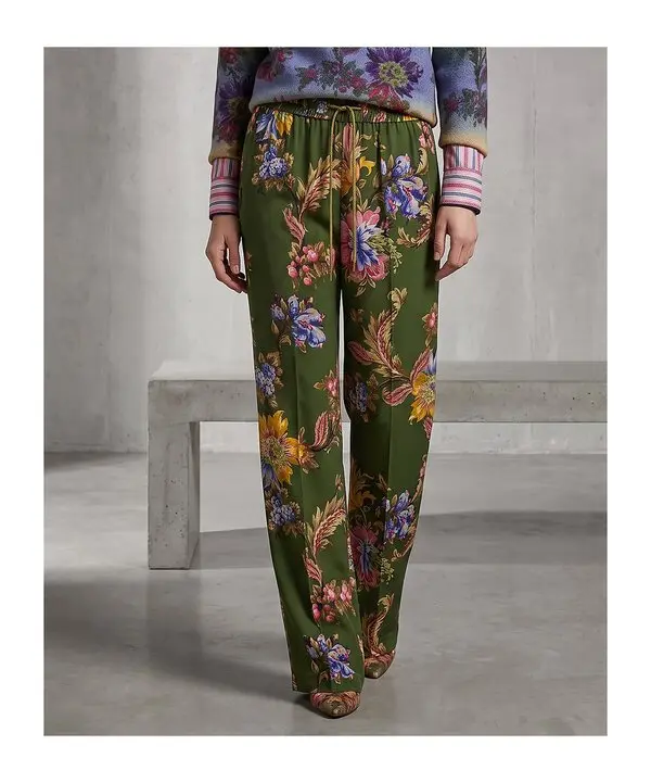 Etro Floral Print Trousers