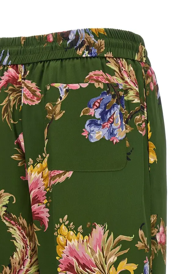 Etro Floral Print Trousers
