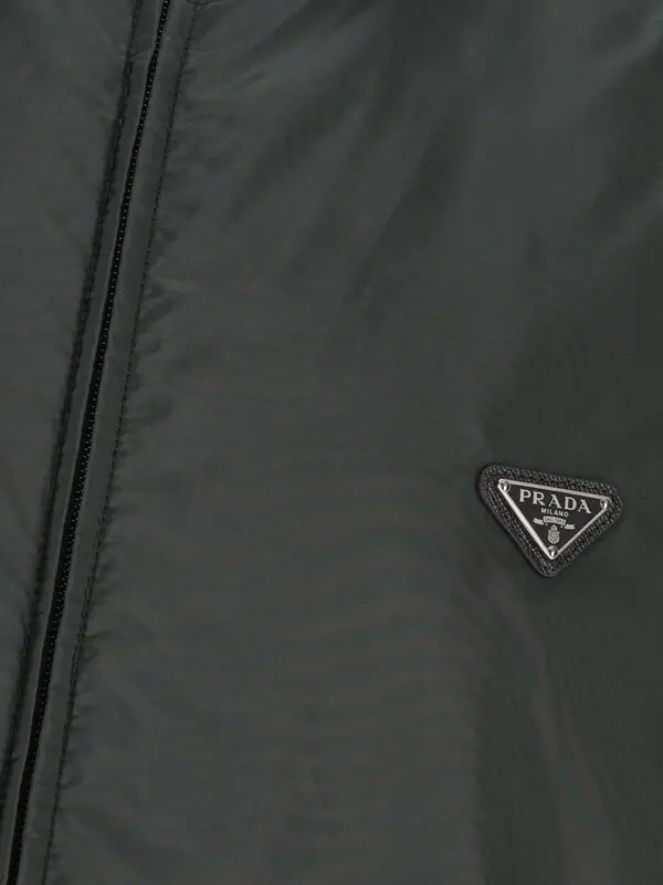 Prada Zip-up Hooded Reversible Jacket
