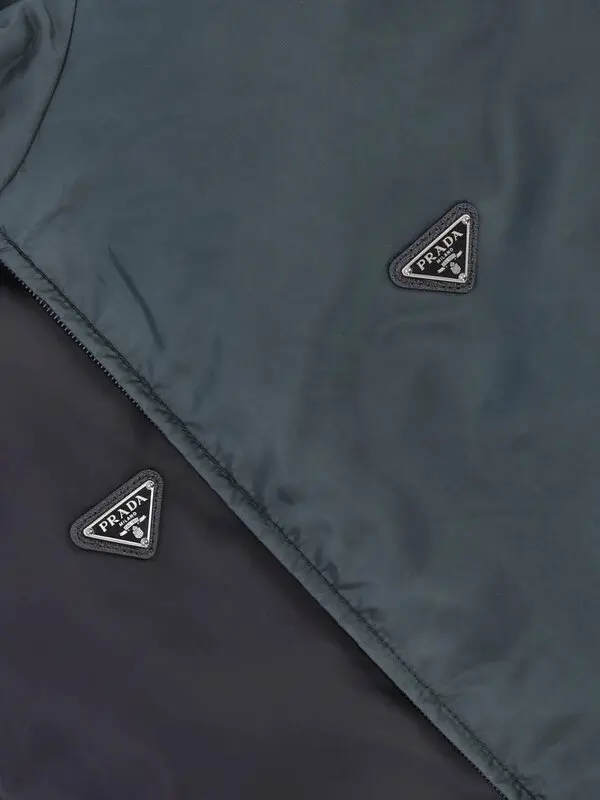 Prada Zip-up Hooded Reversible Jacket