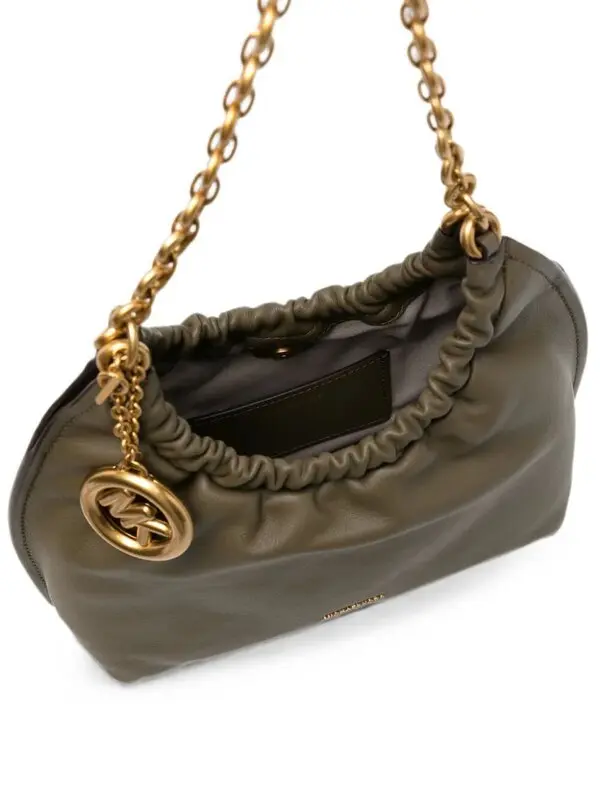 Michael Kors Logo-plaque Ruched Shoulder Bag