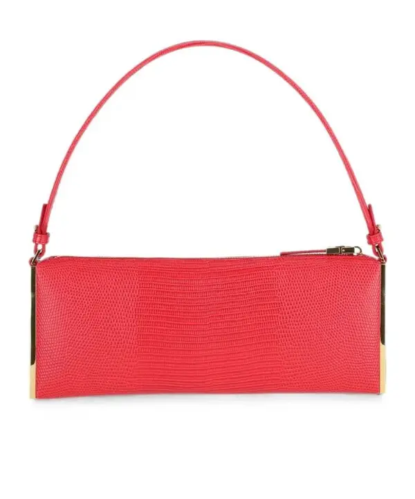 Elisabetta Franchi Embossed Zipped Shoulder Bag