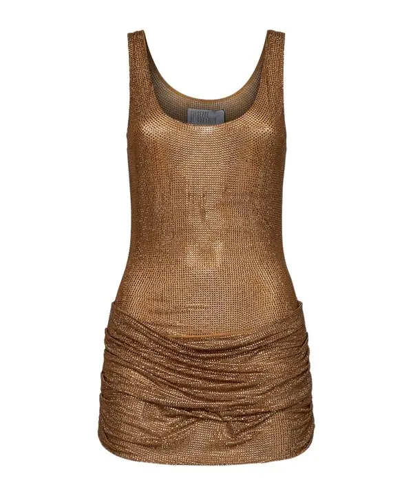 Giuseppe Di Morabito Embellished Draped Mini Dress - No