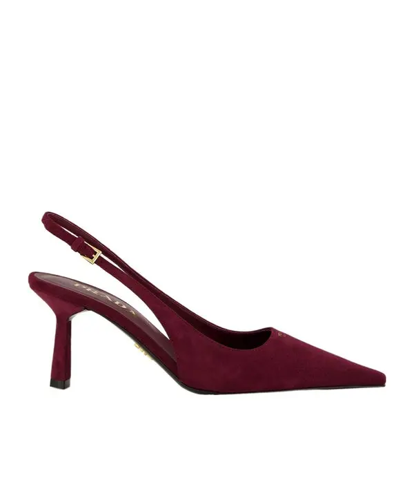 Prada Pointed Toe Slingback Pumps