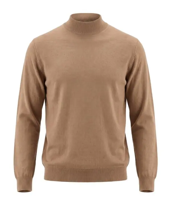 DRUMOHR Long-sleeved High Neck Sweater - Brown