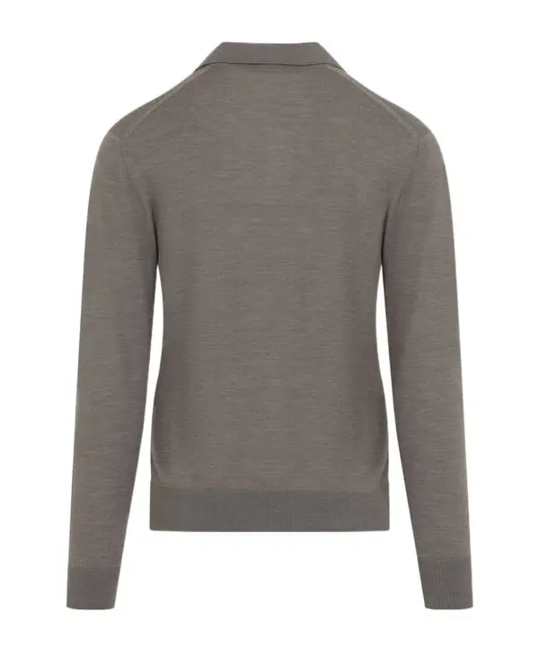 Sease Lasca Knit Long-sleeve Polo Shirt