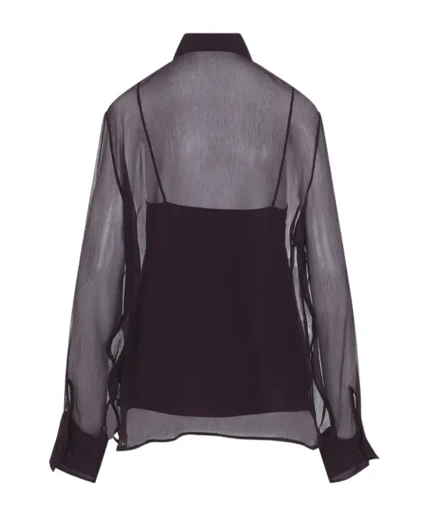 Ermanno Scervino Sheer Button-front Top