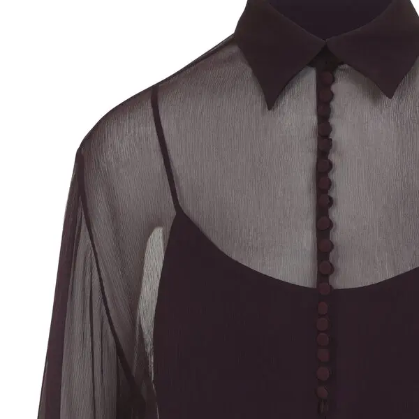 Ermanno Scervino Sheer Button-front Top