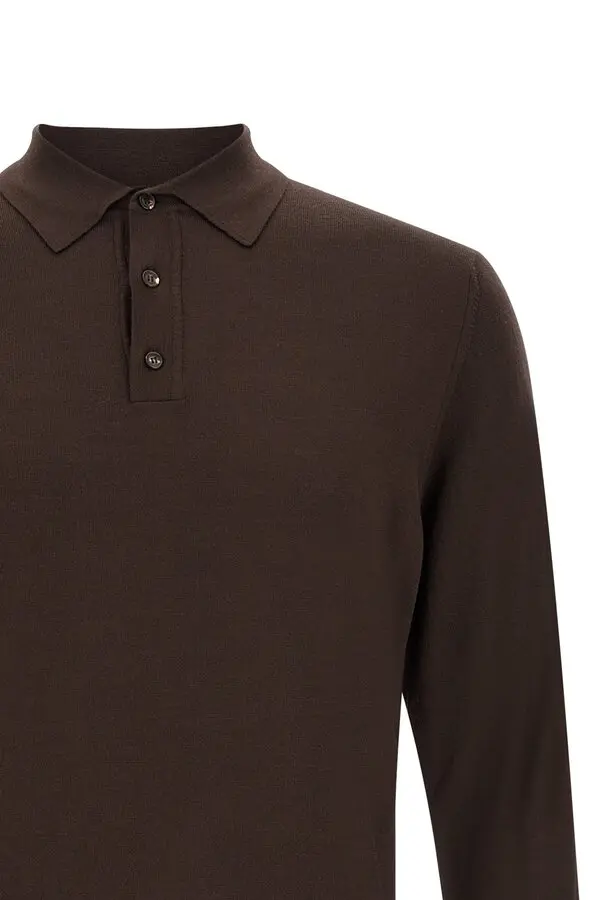 ZANONE Long Sleeve Polo Shirt