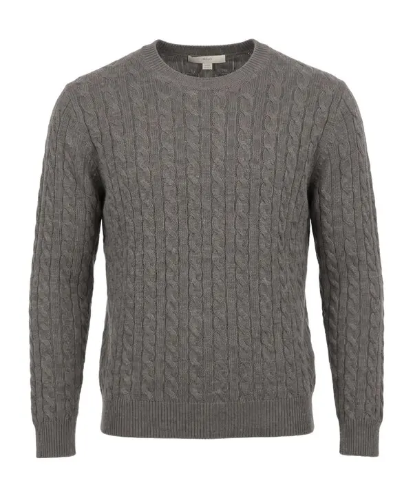 Malo Long-sleeved Sweater With Ribbed Details