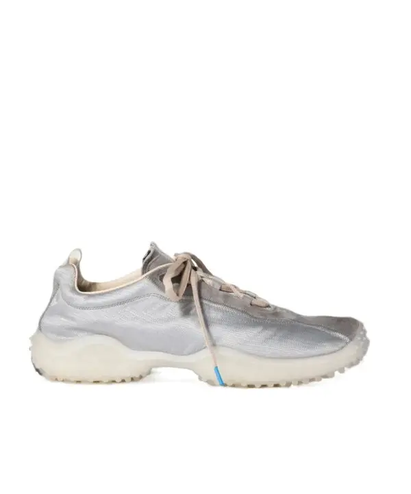 Miu Miu Lace-up Sneakers With Perforated Details - Cloudy Gray