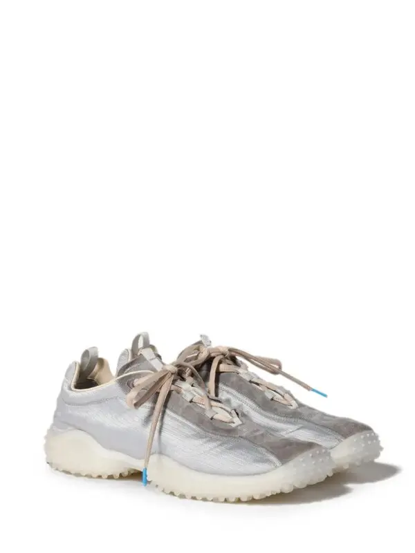 Miu Miu Lace-up Sneakers With Perforated Details - Cloudy Gray