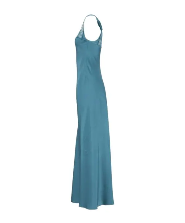 FORTE_FORTE Lace-trim Long Dress