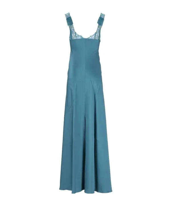 FORTE_FORTE Lace-trim Long Dress