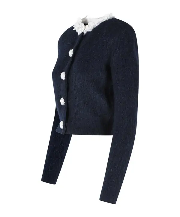 SELF-PORTRAIT Flower Detailed Cardigan