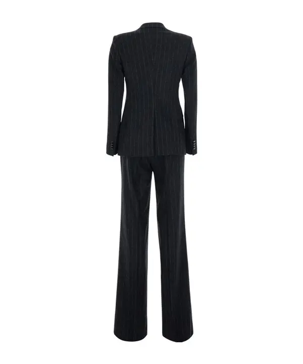 Tagliatore Two-piece Set Including Long-sleeved Suit And Striped Suit Trousers