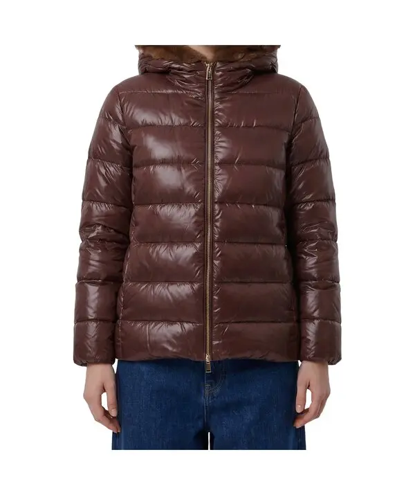 Herno Ultralight Down Jacket With Faux Fur