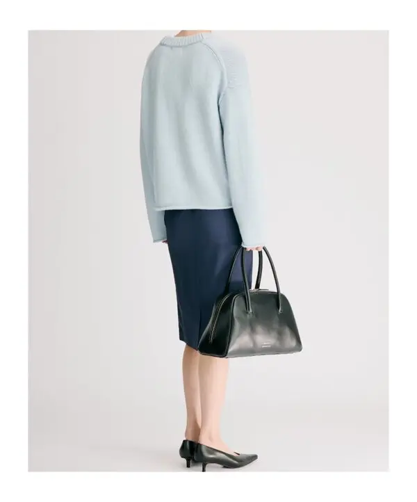Loulou De Saison Derry U-neck Jumper - Light Blue