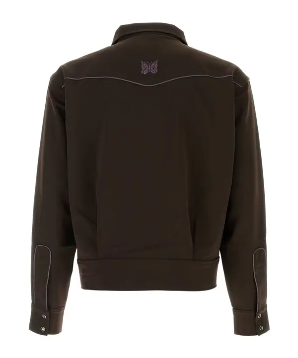Needles Butterfly-embroidered Piped Jacket