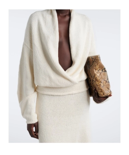 AYA MUSE Kena Cotton Wrap Top - White