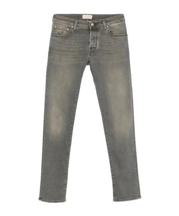 Jacob Cohen Five-pocket Jeans With Belt Loops - Gray