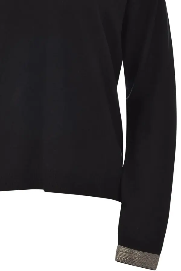 Fabiana Filippi V-neck Sweater With Movable Cuff Details