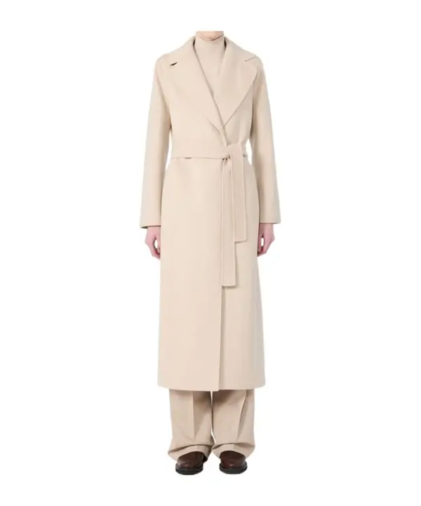 Max Mara Long-sleeved Coat With A Lapel Collar
