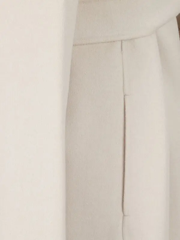 Max Mara Poldo Belted Long Coat - Nude