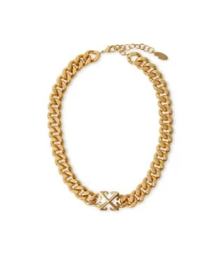 Off-White Arrow Necklace - Yellow