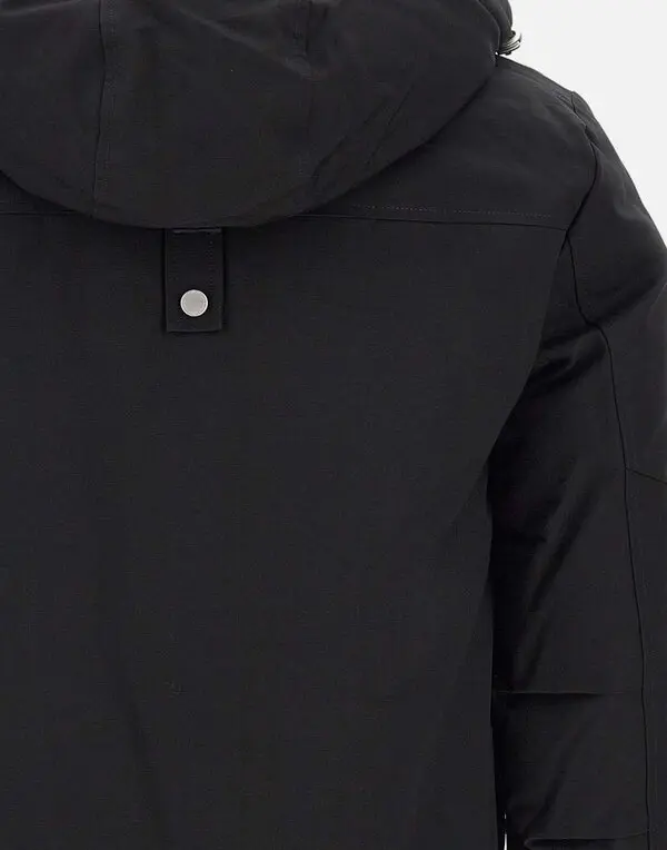 Moose Knuckles Zip-up Bomber Jacket With Hood