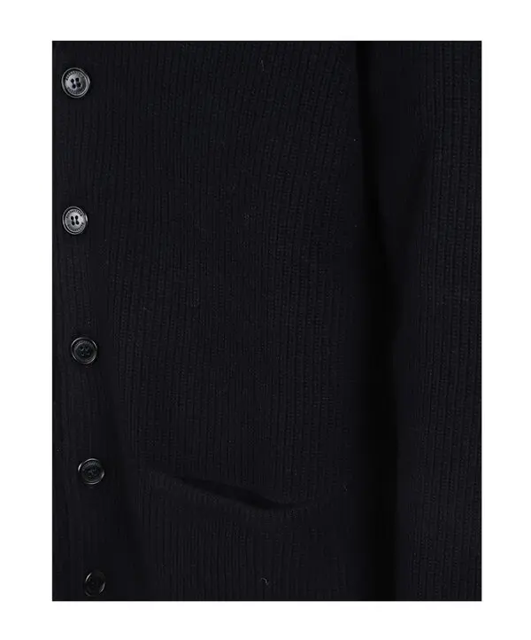 BALLANTYNE Shawl Collar Ribbed Cardigan