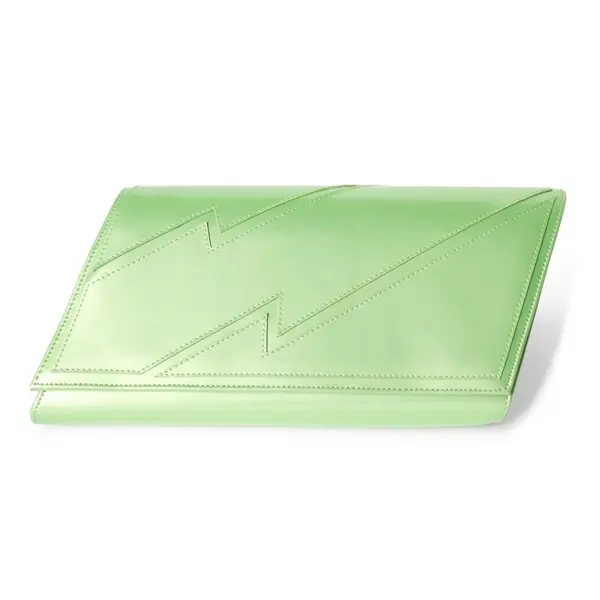 TERRY DE HAVILLAND Mia Clutch Bag Lime