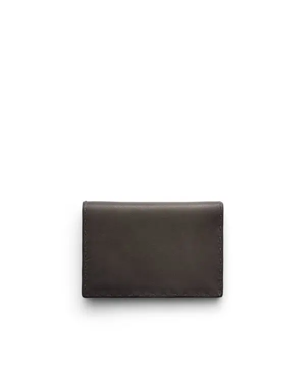 Prada Antiqued Leather Card Holder