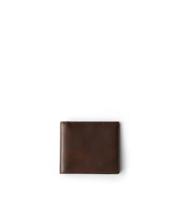 Prada Antiqued Leather Wallet