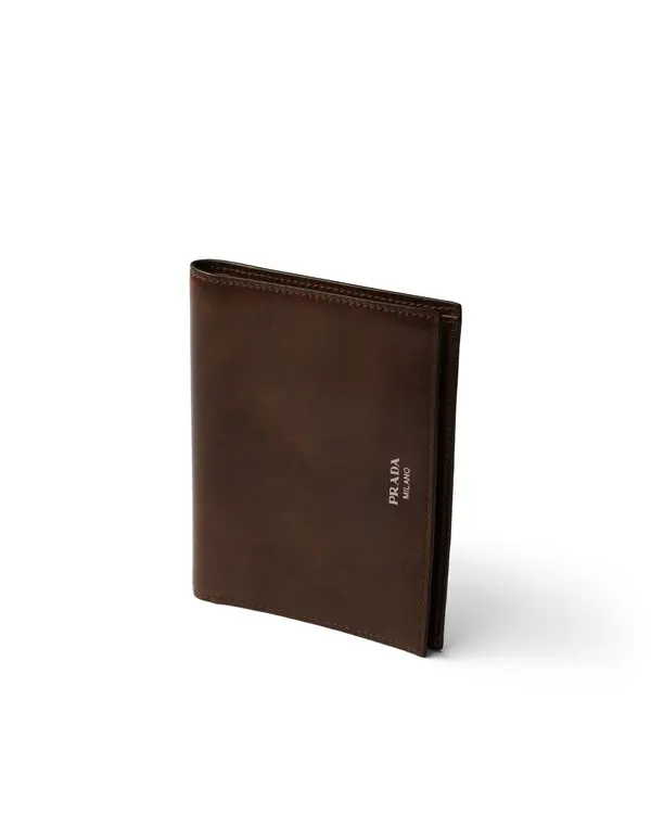 Prada Antiqued Leather Wallet