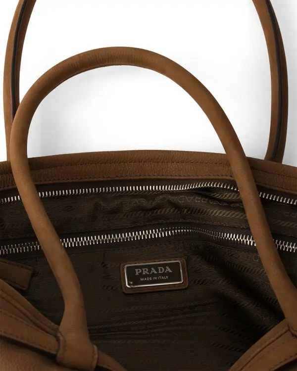 Prada Bonnie Nubuck Leather Tote Bag