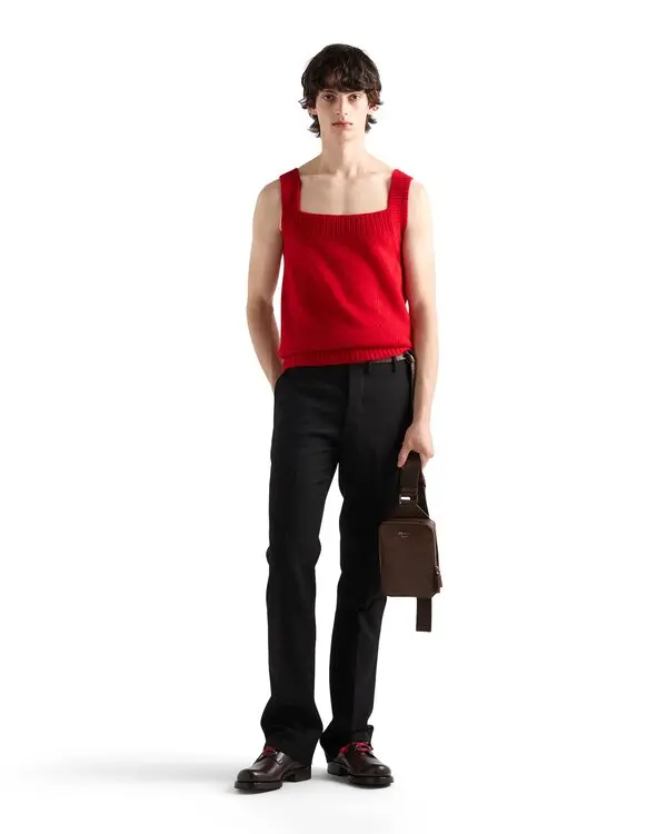 Prada Brique Antiqued Leather Bag
