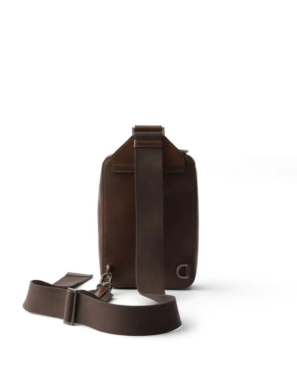 Prada Brique Antiqued Leather Bag