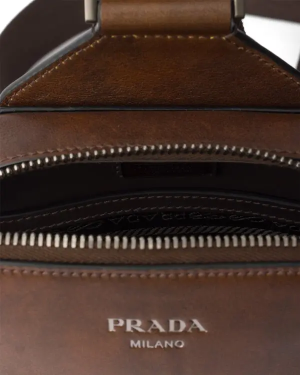 Prada Brique Antiqued Leather Bag