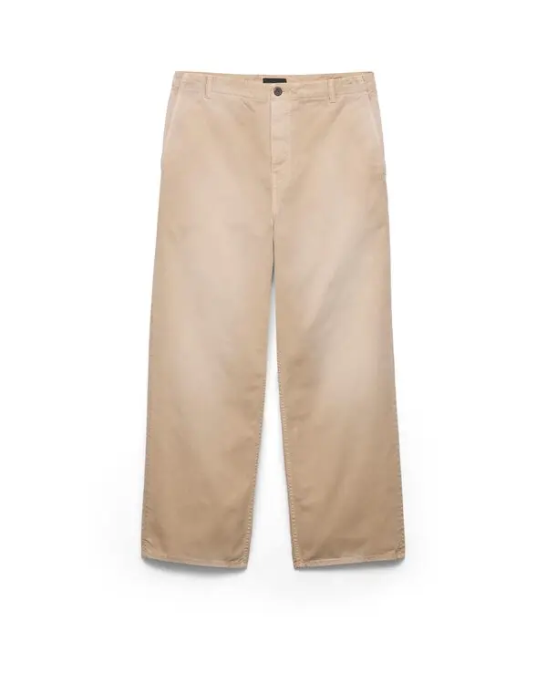 Prada Gabardine Pants - Neutral