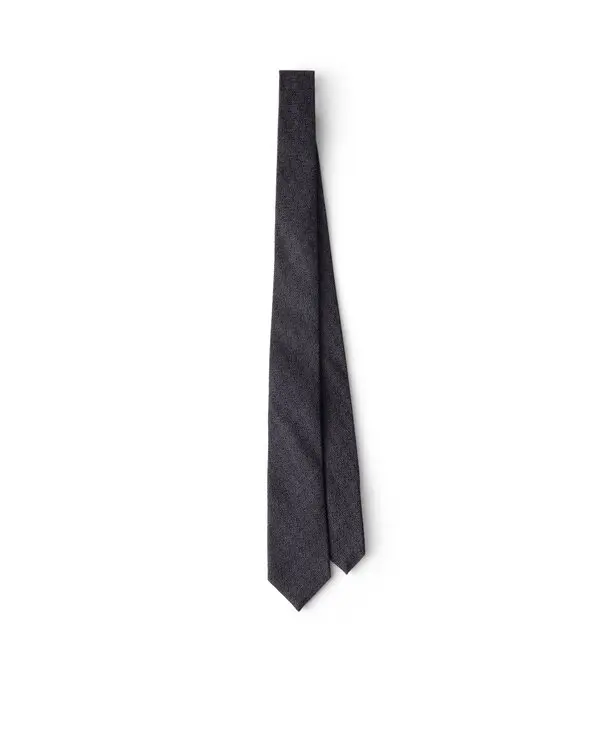 Prada Wool And Silk Tie